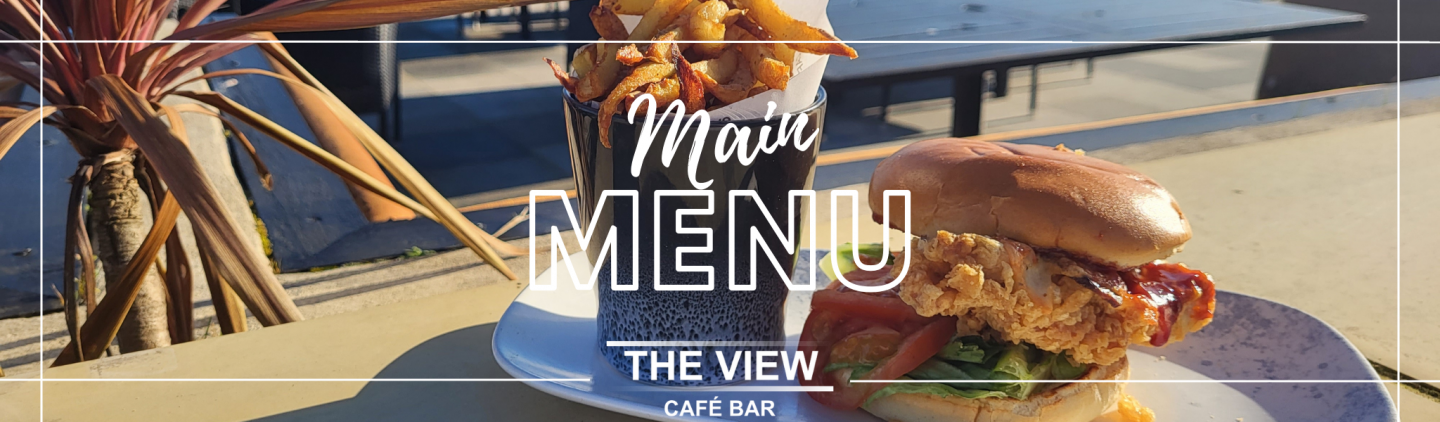 Main menu – The View Cafe Bar