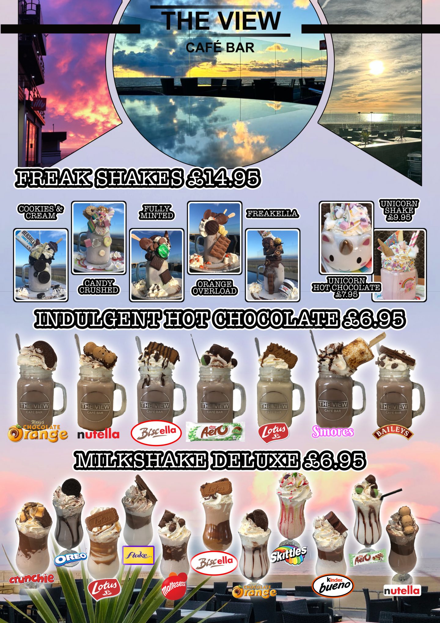 Menus – The View Cafe Bar