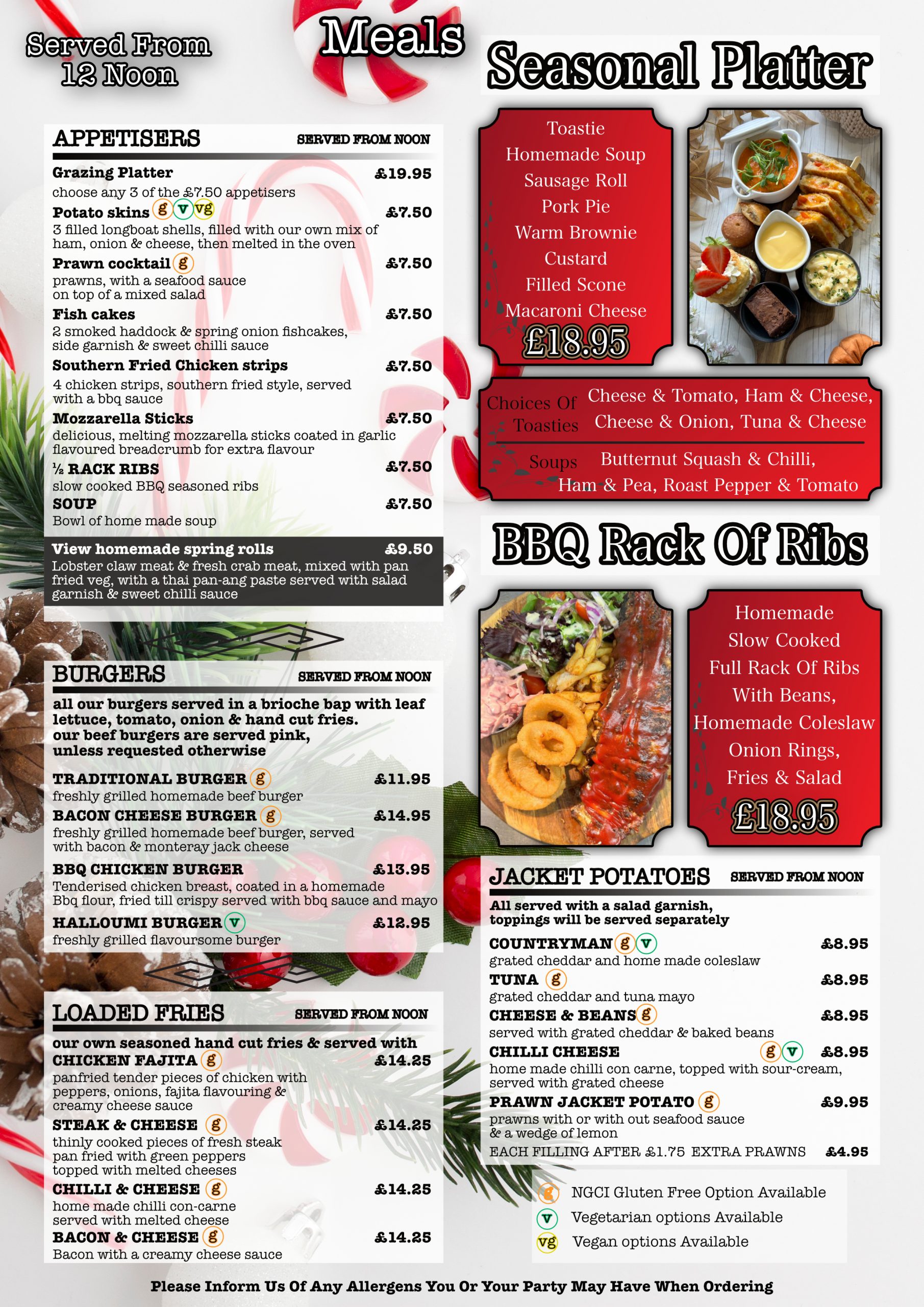 Menus – The View Cafe Bar
